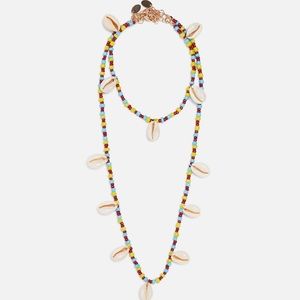 Zara | Jewelry | Nwt Zara Shell Necklace Ankle Bracelet | Poshmark